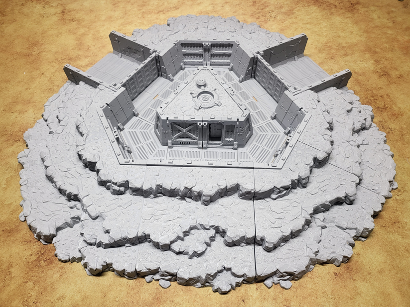 Dark Fantastic Mills – Trench Zone Hill with Bunker (27” Terrain Piece ...