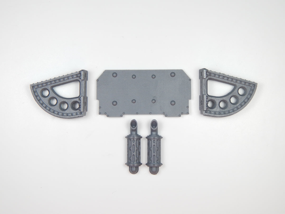 Rear Engine Plate with Trench Rails – Elrik's Hobbies