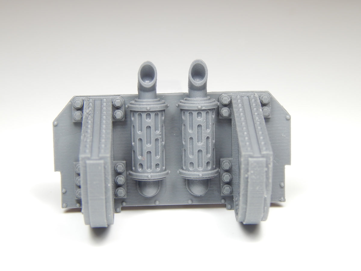 Rear Engine Plate with Trench Rails – Elrik's Hobbies