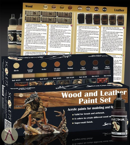 Scale75 Scalecolor Wood and Leather paint set – Elrik's Hobbies