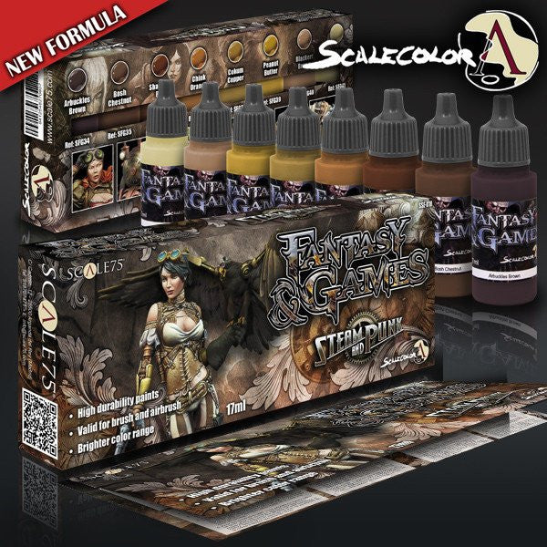 Scale75 Fantasy & Games Steam and Punk paint set – Elrik's Hobbies